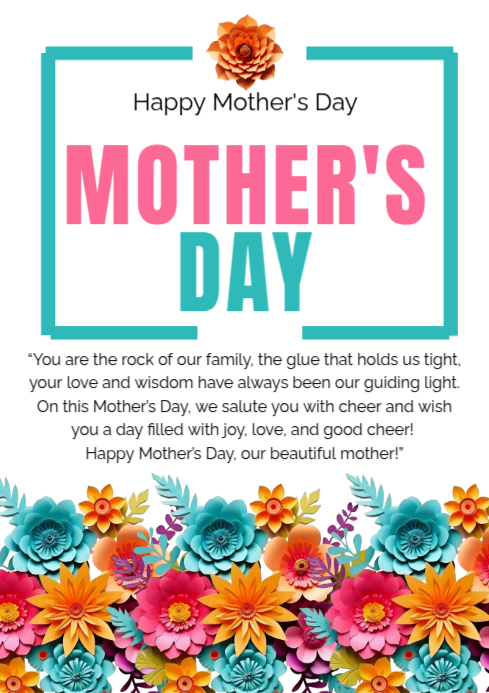 Copy of Mother's Day Greeting Card Template | PosterMyWall