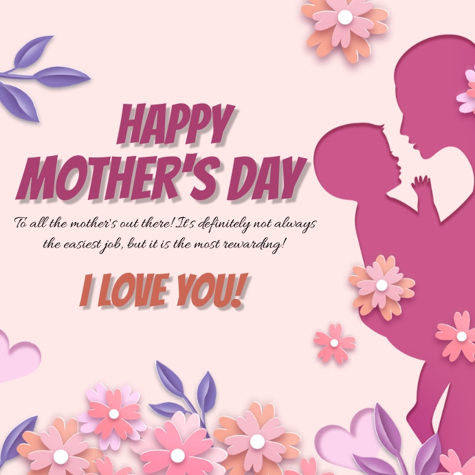 Mother's Day Greeting Instagram Post Template | PosterMyWall