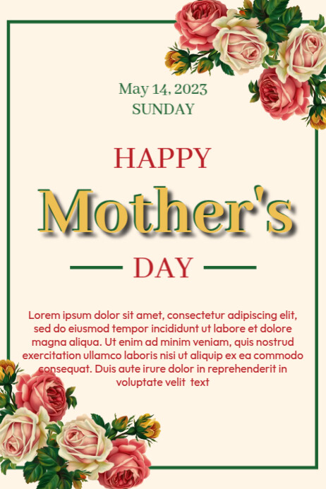 Mother's Day Greetings Card Template | PosterMyWall