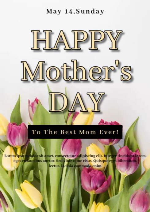 Mother's Day Greetings Card Template | PosterMyWall
