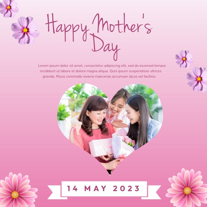 Mother's Day Greetings Card Template | PosterMyWall