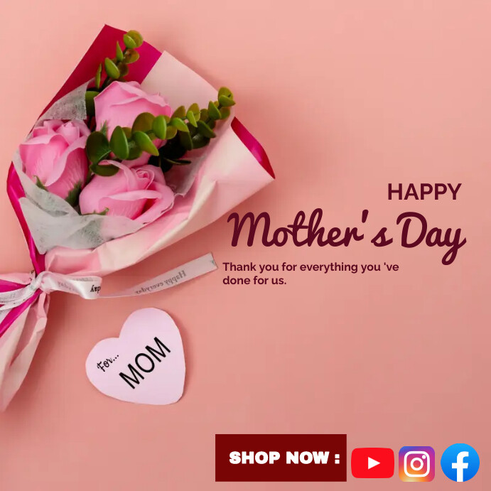 Mother's day Instagram post template | PosterMyWall