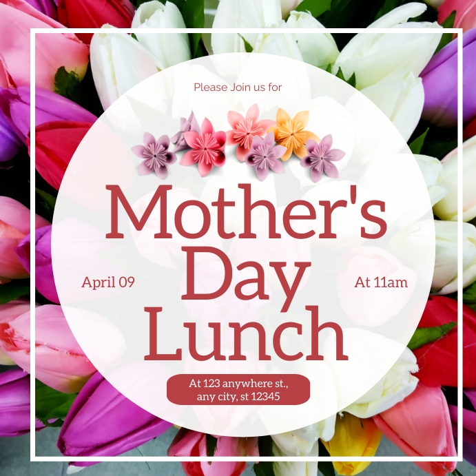 Mother's Day Lunch Template | PosterMyWall