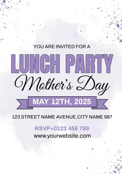 Mother's Day Lunch Party Template | PosterMyWall