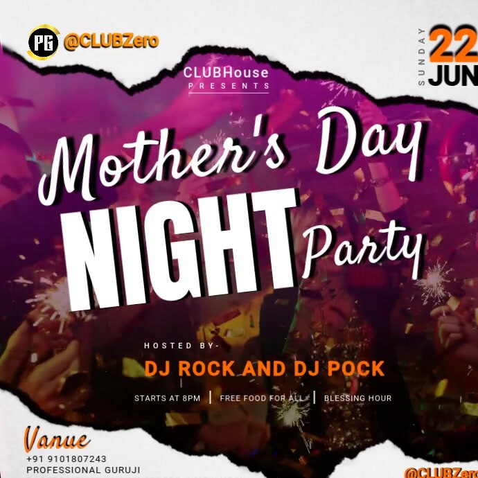 Mother's day night party Template | PosterMyWall