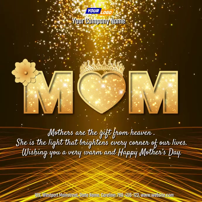 Mother's day online video greeting card Template | PosterMyWall