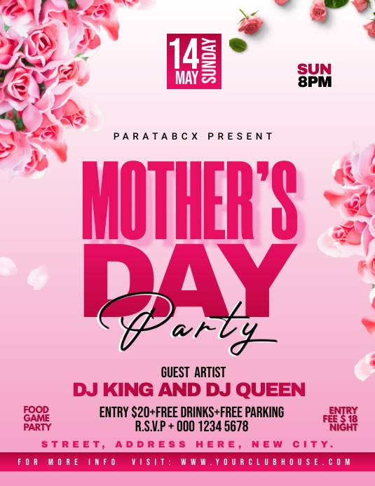 Mother's day party Celebration template | PosterMyWall