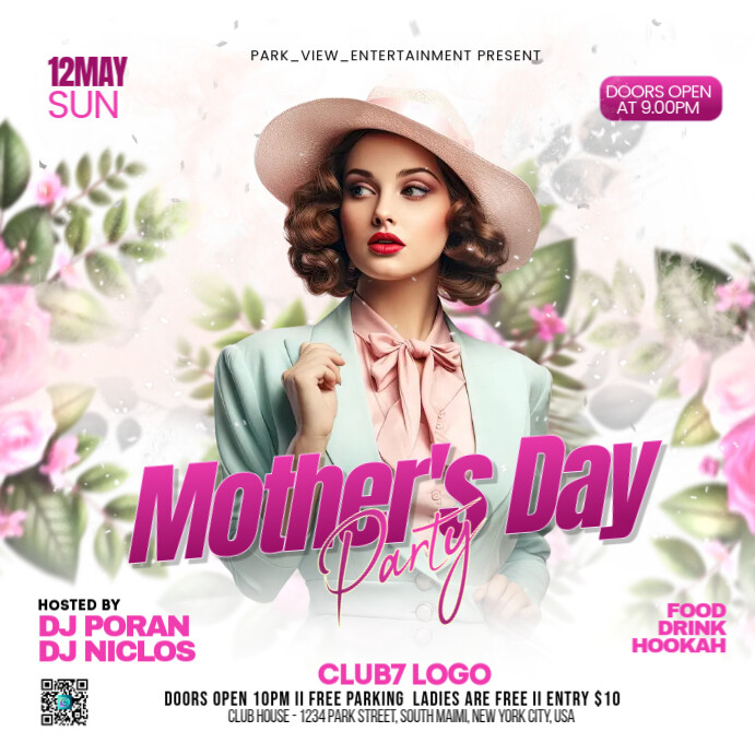 Mother's day Party flyer Template | PosterMyWall