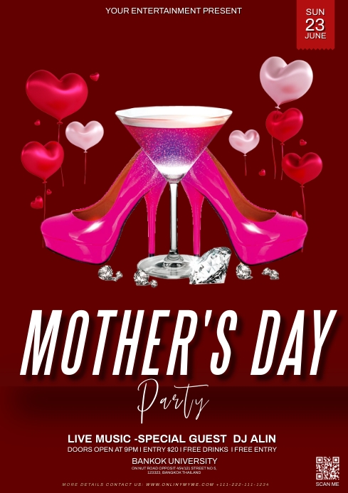 Mother's day party flyer templates | PosterMyWall