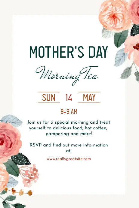 Mother's Day Party Poster Template | PosterMyWall
