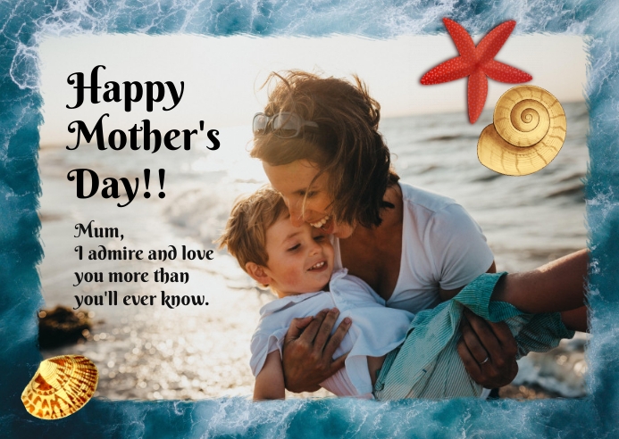 mother's day postcard /card Template | PosterMyWall