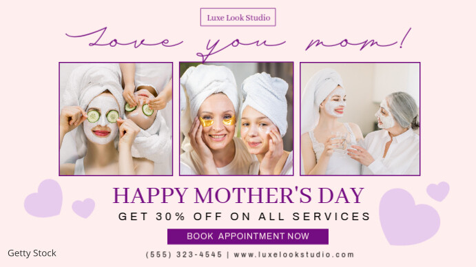 Mother's Day Salon Service landscape post Template | PosterMyWall
