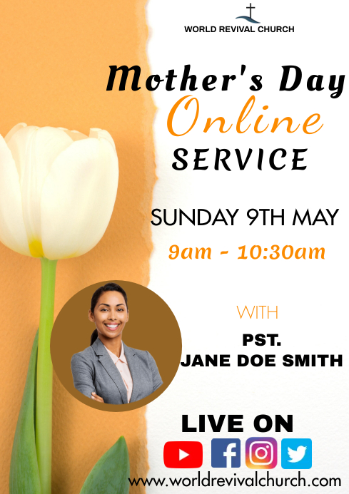 Mother's day service Template | PosterMyWall