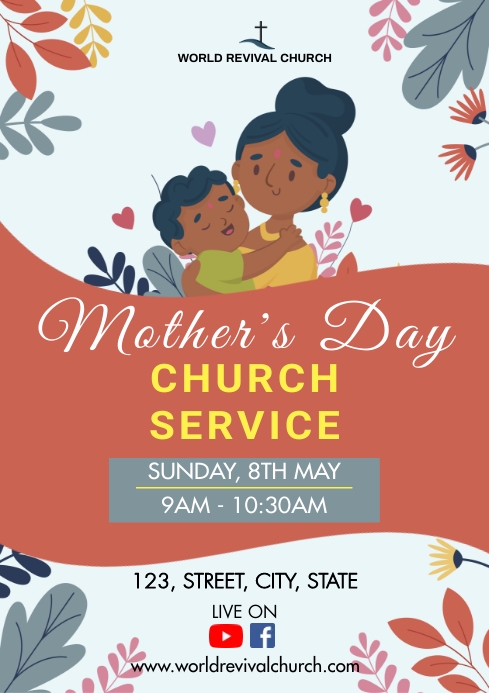 Mother's day service Template | PosterMyWall