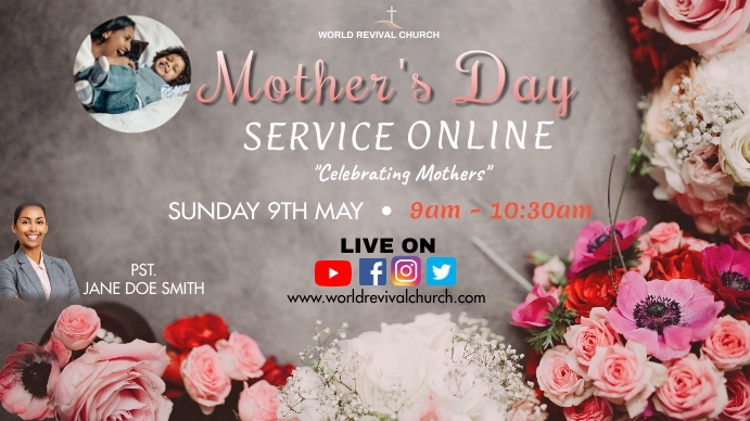Mother's day service Template | PosterMyWall