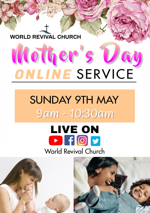 Mother's day service Template | PosterMyWall