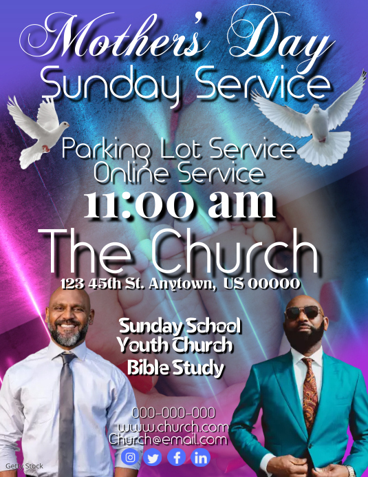 Mother's Day Sunday Service Template | PosterMyWall