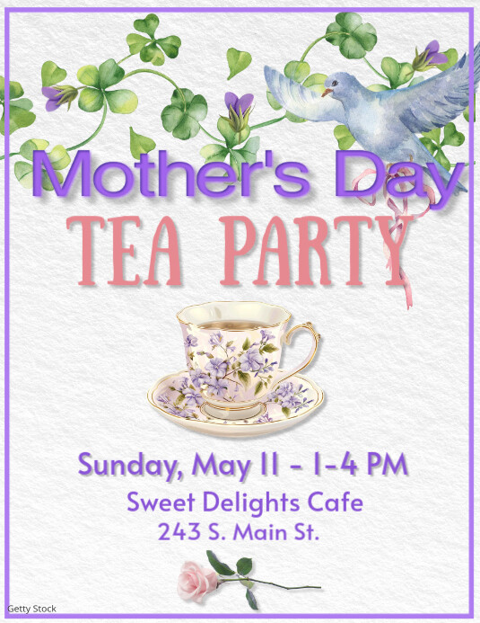 Mother's Day Tea Template | PosterMyWall