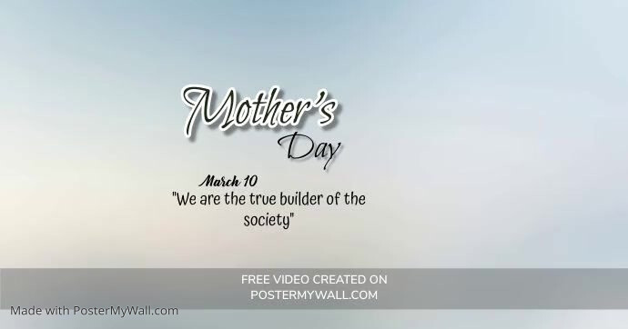 Copy of Mother's day video | PosterMyWall