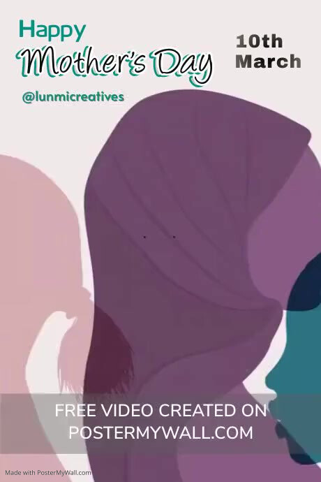 Mother's day video Template | PosterMyWall