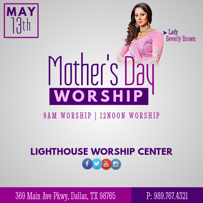 Mother's Day Worship Template | PosterMyWall