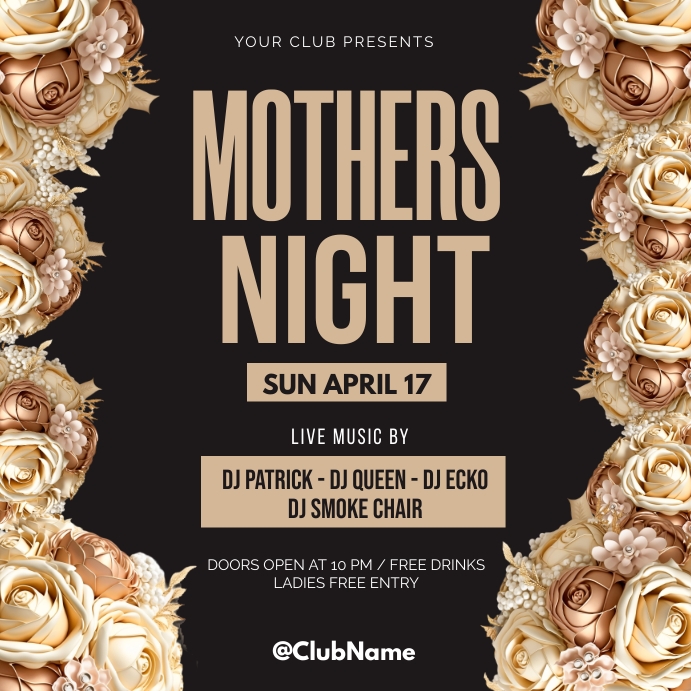 Copia de Mother's Night Celebration Post | PosterMyWall
