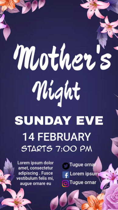 Mother's night Template | PosterMyWall