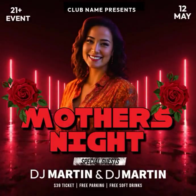 Mother's Night Party Template | PosterMyWall
