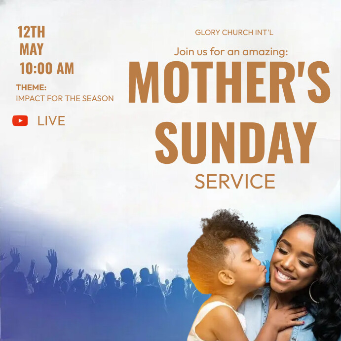 mother's sunday Template | PosterMyWall