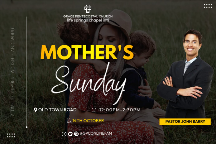 mother's sunday Template | PosterMyWall