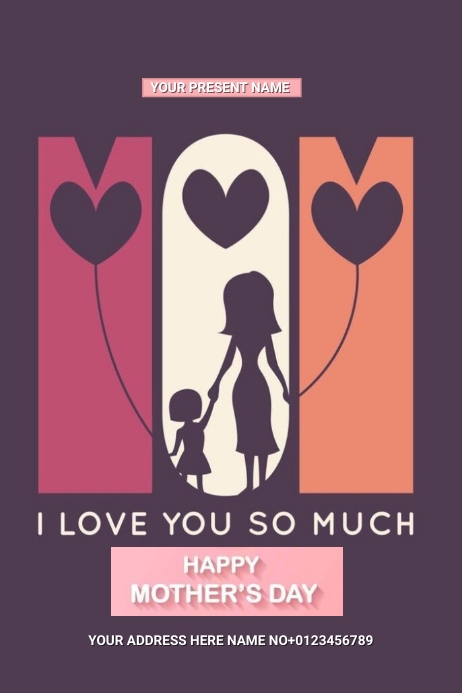 Mother day cards poster Template | PosterMyWall