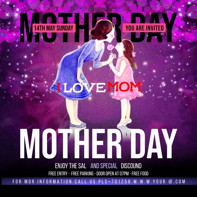 mother day flyer Template | PosterMyWall