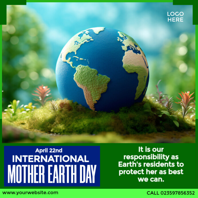Mother Earth Day Template | PosterMyWall