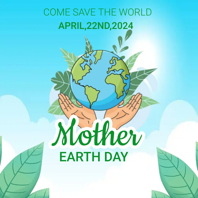 Mother Earth Day Greeting Template | PosterMyWall