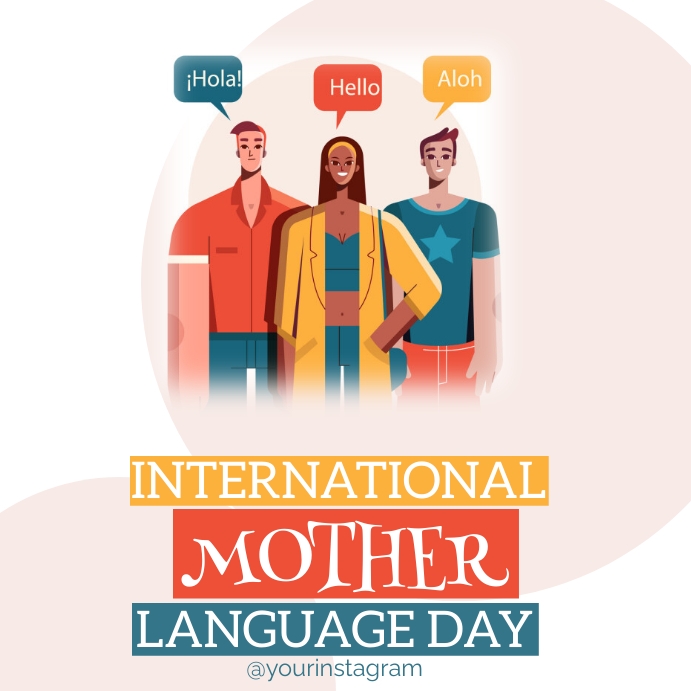 mother language day Template | PosterMyWall