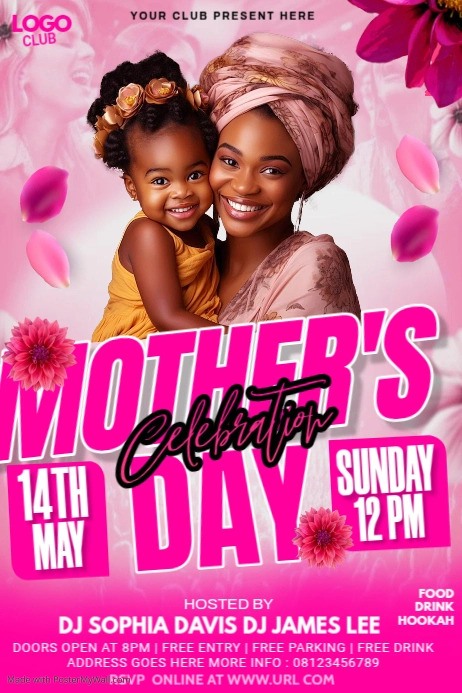 Mothers Day Celebration Poster Template | PosterMyWall