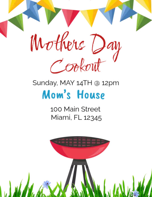 Mothers Day Cookout Template | PosterMyWall