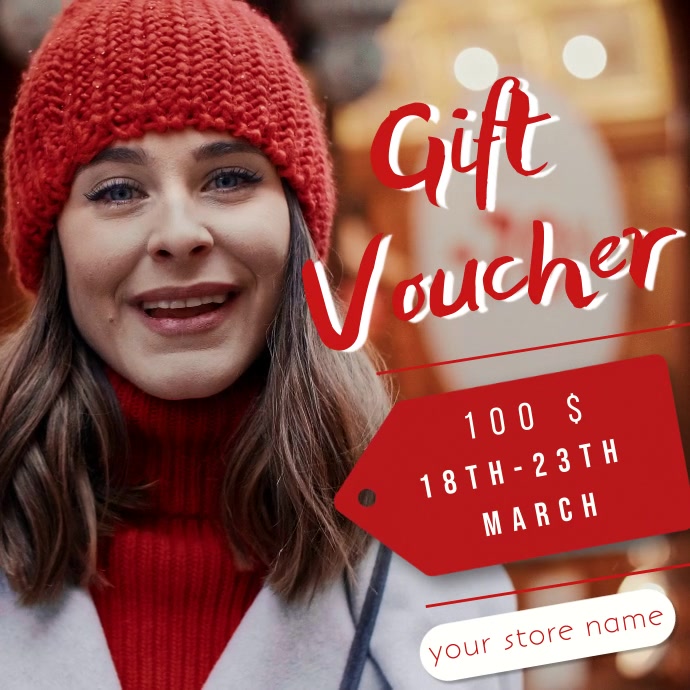 mothers day gift voucher online card Template | PosterMyWall