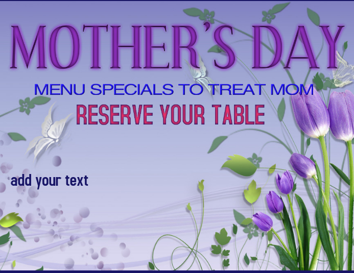 MOTHERS DAY LUNCH DINNER Template | PosterMyWall