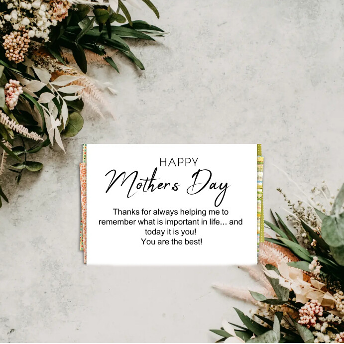 Mothers day message Template | PosterMyWall