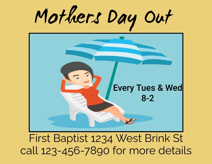 Mothers Day Out Template | PosterMyWall
