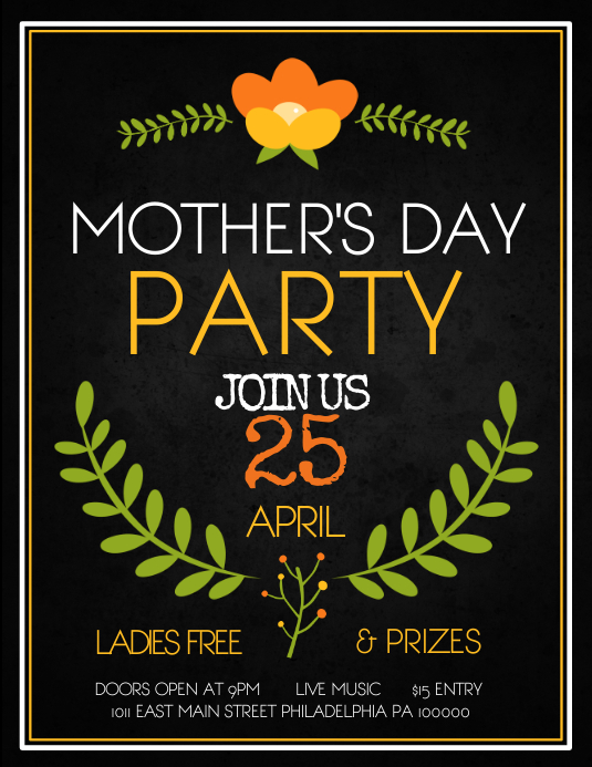 Mothers day Party Template | PosterMyWall