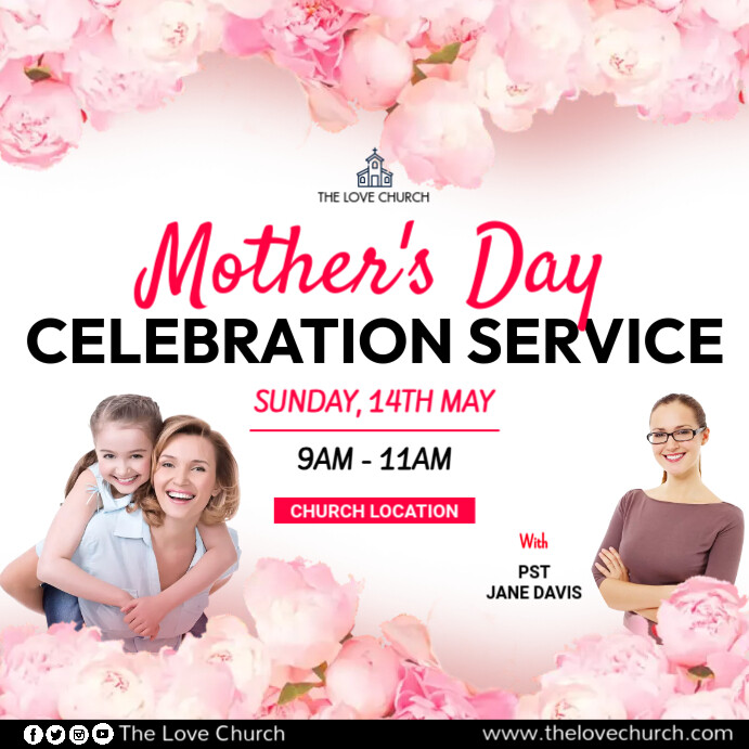 Mothers day service Template | PosterMyWall