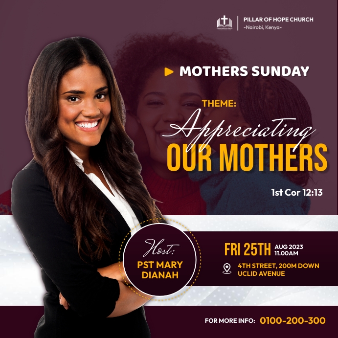 Mothers Sunday Template | PosterMyWall