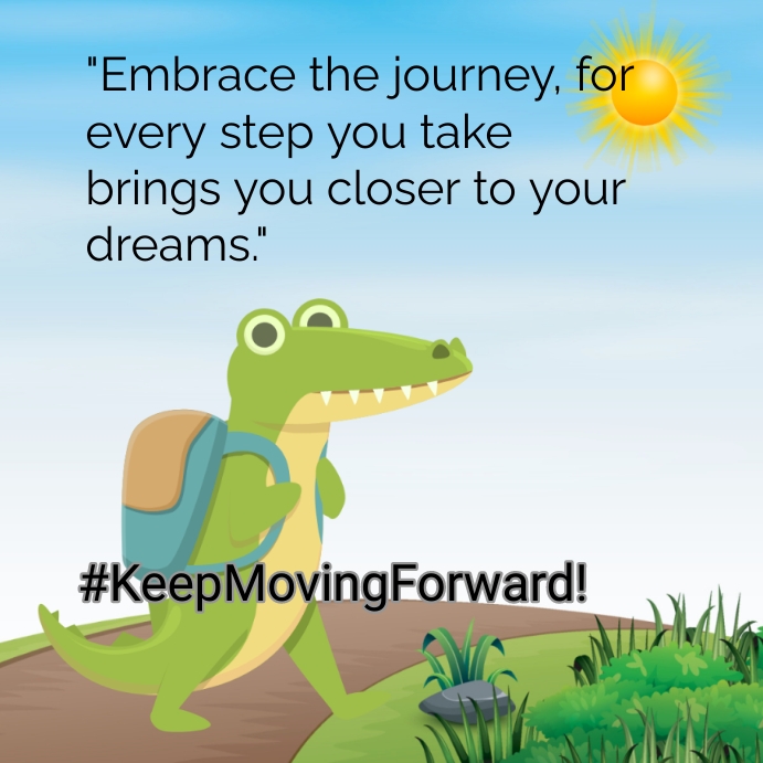 Motivation Cartoon Quote Instagram Post Template | PosterMyWall