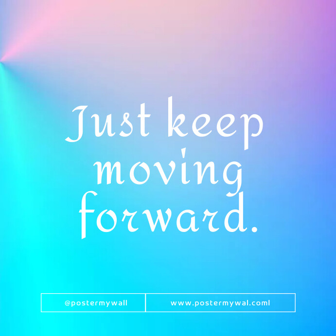 Motivation Instagram Post Blue Elegant Template | PosterMyWall