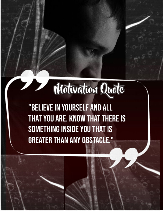 Copy of motivation quote flyer | PosterMyWall