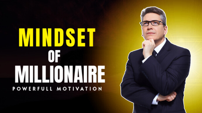 Black Professional motivation Youtube Thumbnail Template | PosterMyWall