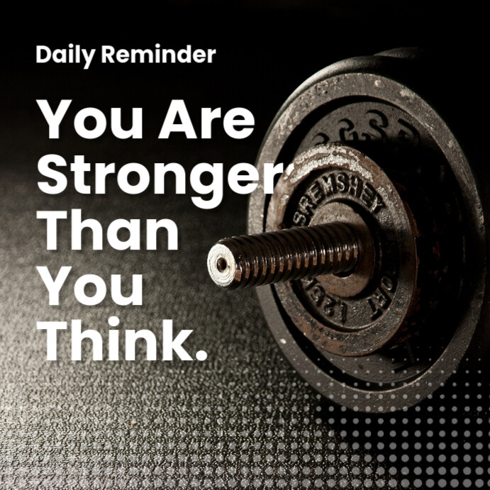 Copy of Motivational Fitness Gym Quote Instagram Post | PosterMyWall