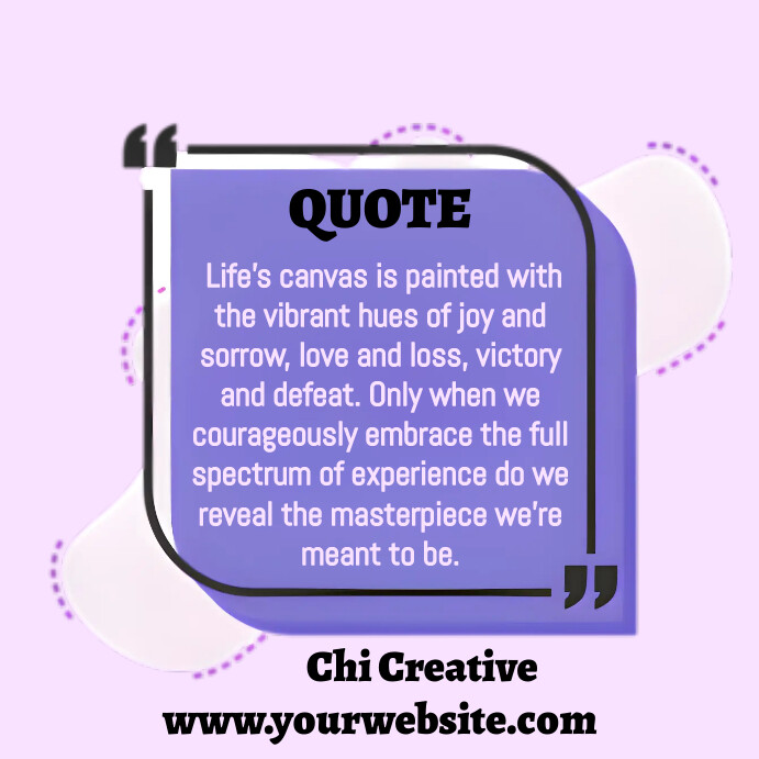 Motivational Inspirational Quotes About Life Template | PosterMyWall